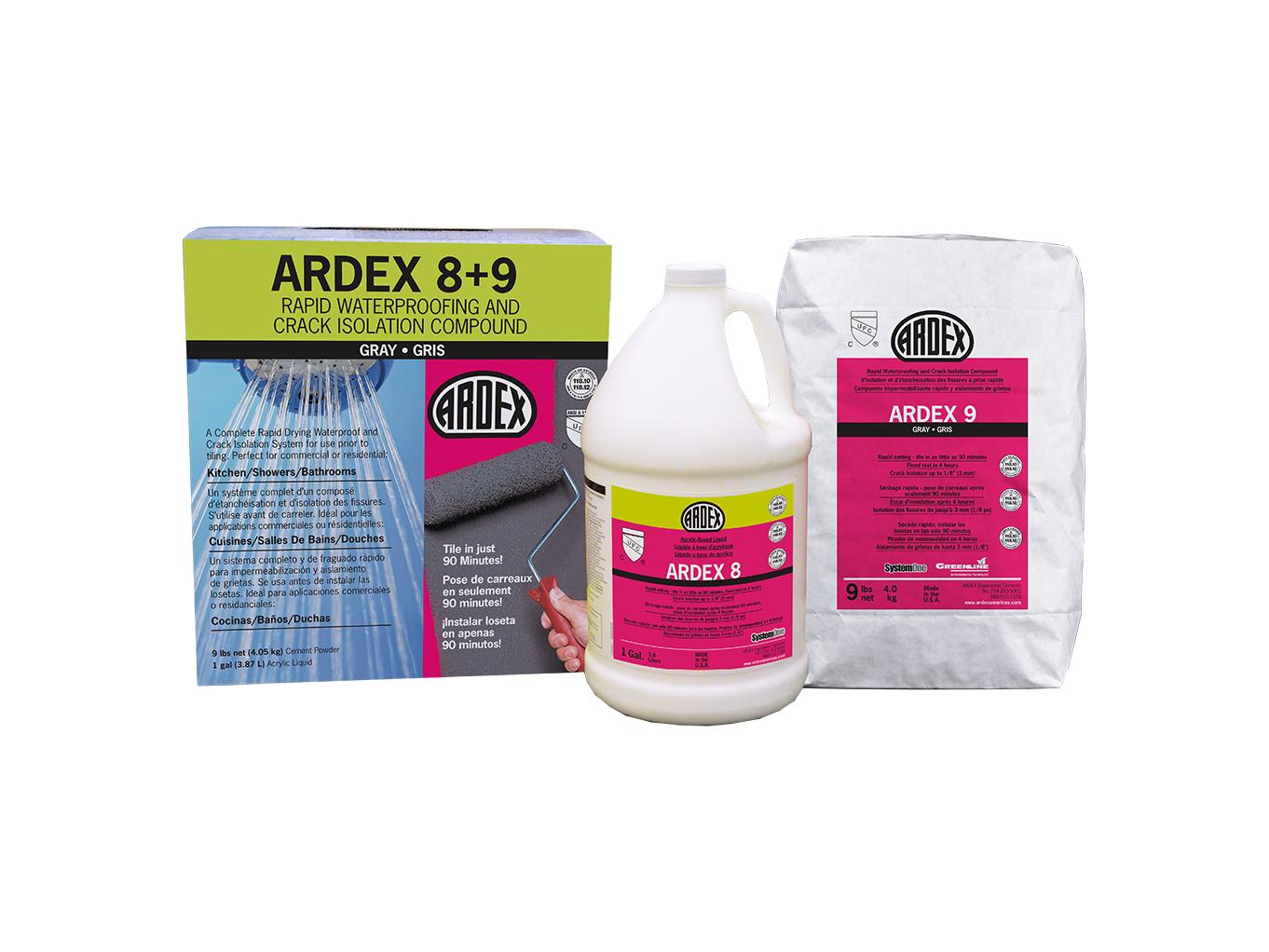Ardex - Rapid Waterproofing & Crack Isolation Kit Ardex 8+9 Gray - 16003 | FloorBox