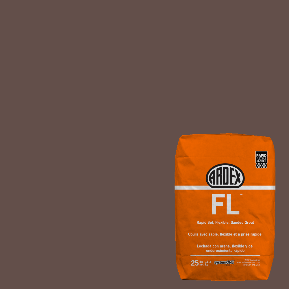 Ardex - FL Rapid-Set Flexible Sanded Grout - Molasses #49 - 25 lb ...