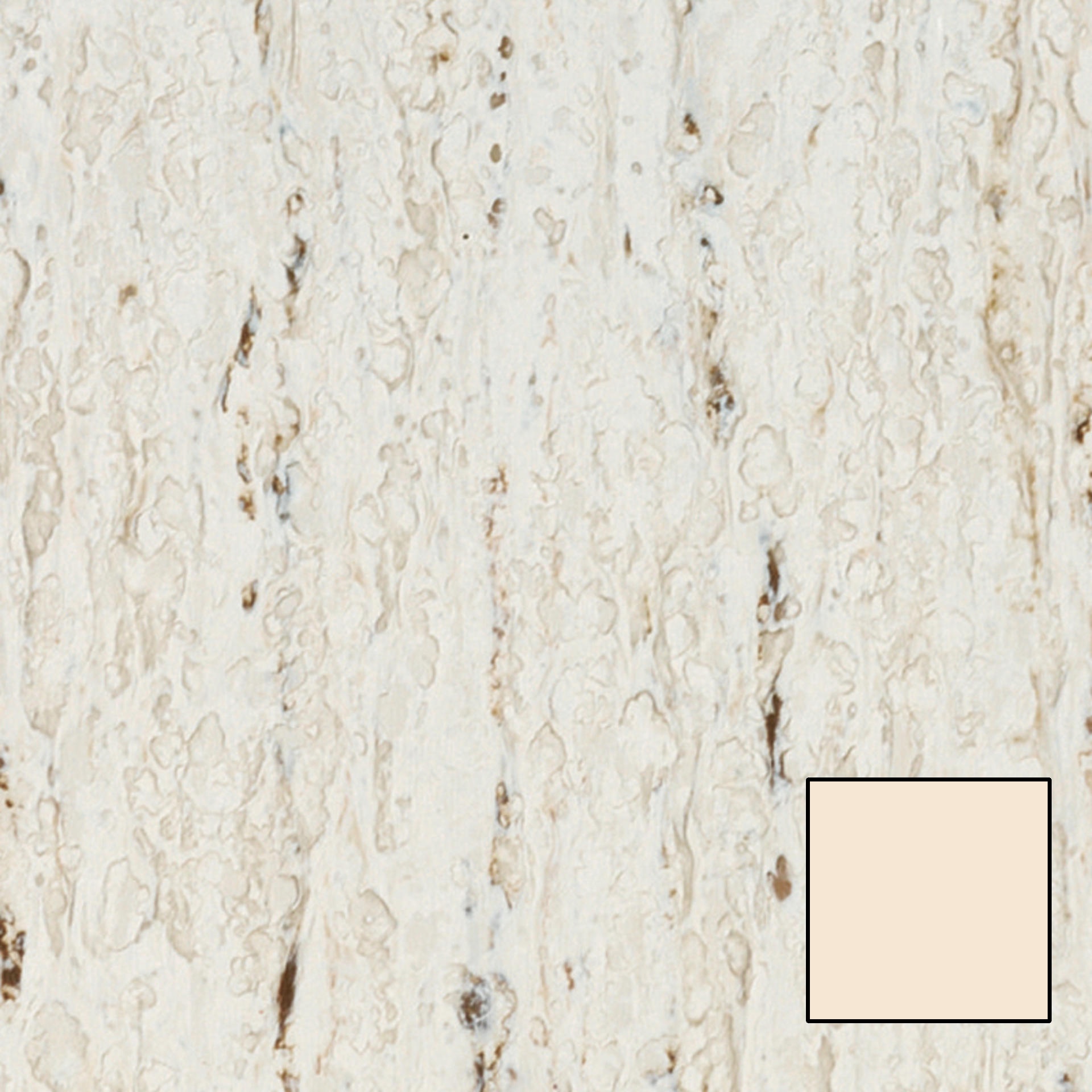 Johnsonite - Rouleau de vinyle homogène iQ Optima #862 Raw Ivory 6.5 ...