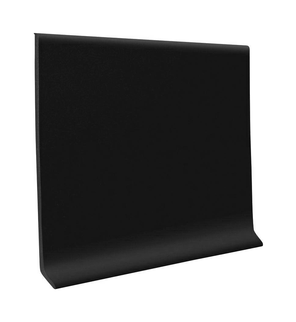ROPPE - Coved Vinyl Wall Base Coil Roppe Ready Base 4" #100 Black 120 ...