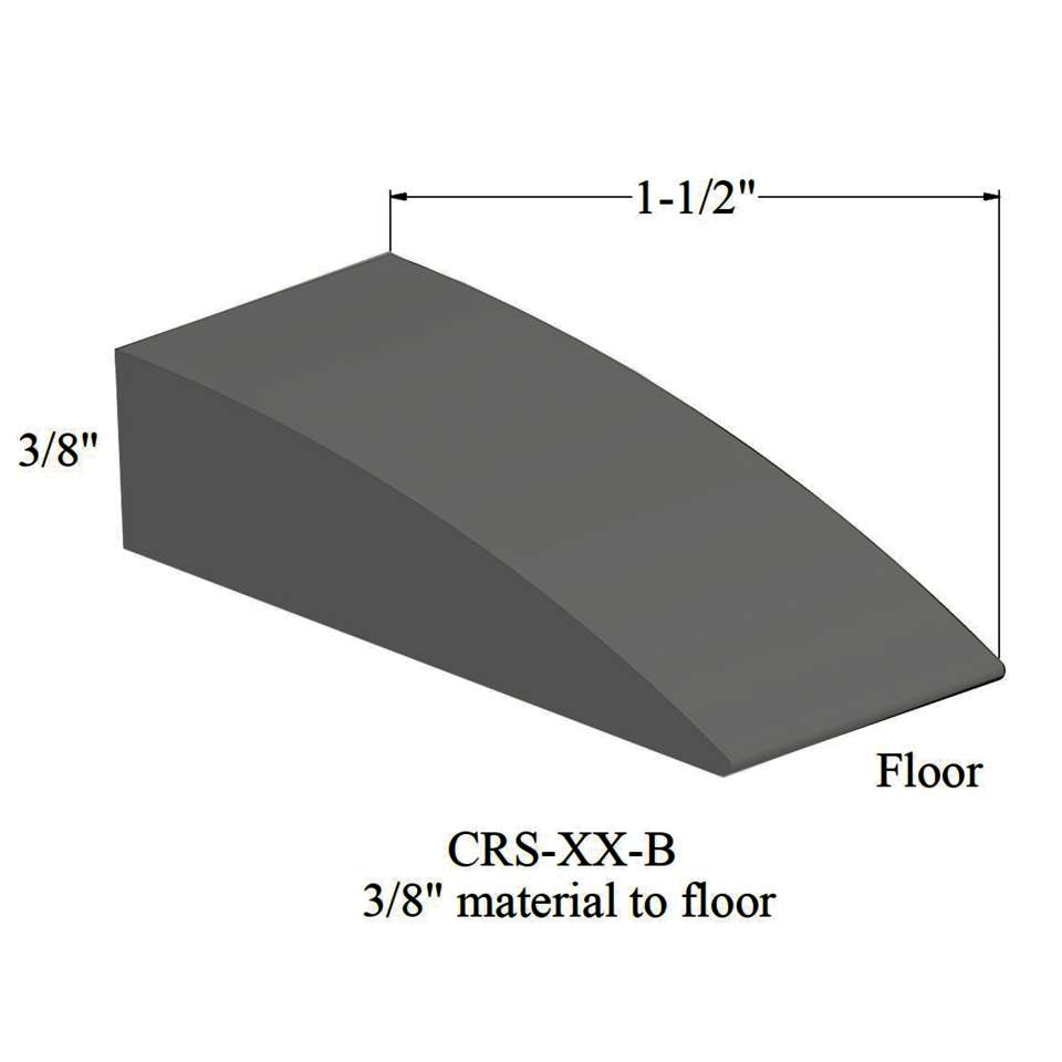 Johnsonite - Reducers - CRS 20 B 3/8" material to floor #20 Charcoal 12 ...