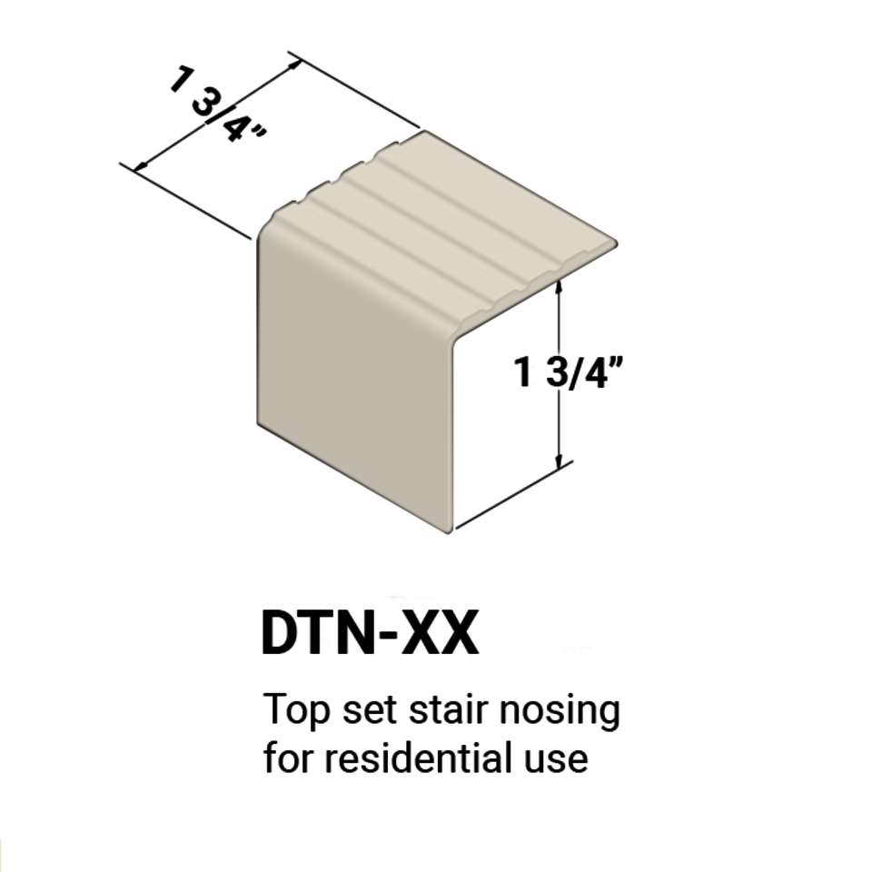 Johnsonite - Stair Nosings - Top set for residential use #1 Snow White ...