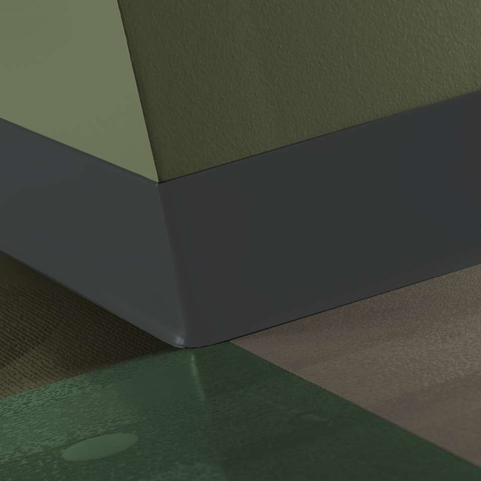 Johnsonite - TightLock - Resilient 4 3⁄8” #40 Black - Wallbase 75 ...