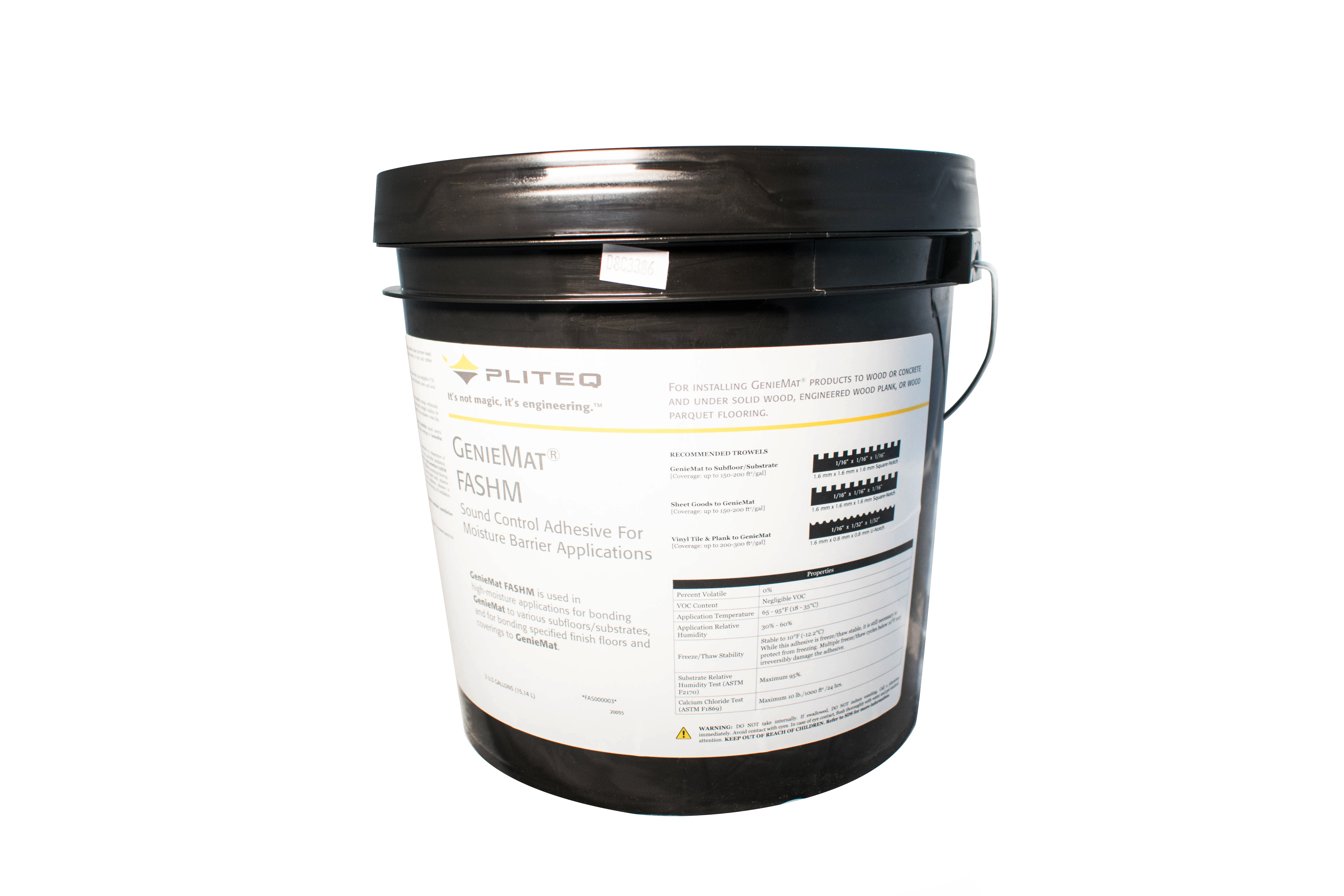 Pliteq - GenieMat Rubber Adhesive 2 gal - FASHM | FloorBox