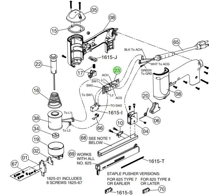 Crain - Control Board for No. 625 - 1625-23 | FloorBox