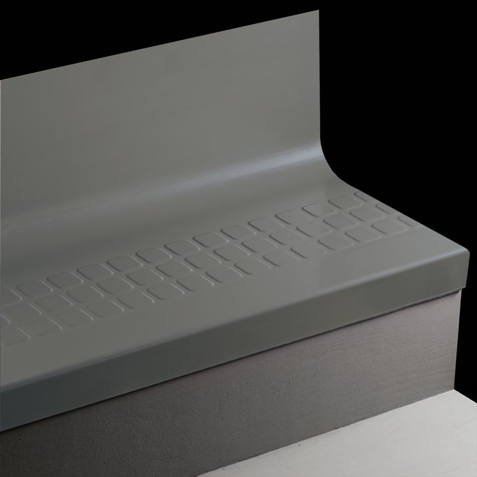 Johnsonite - Angle Fit Rubber Stair Tread with Integrated Riser Raised ...