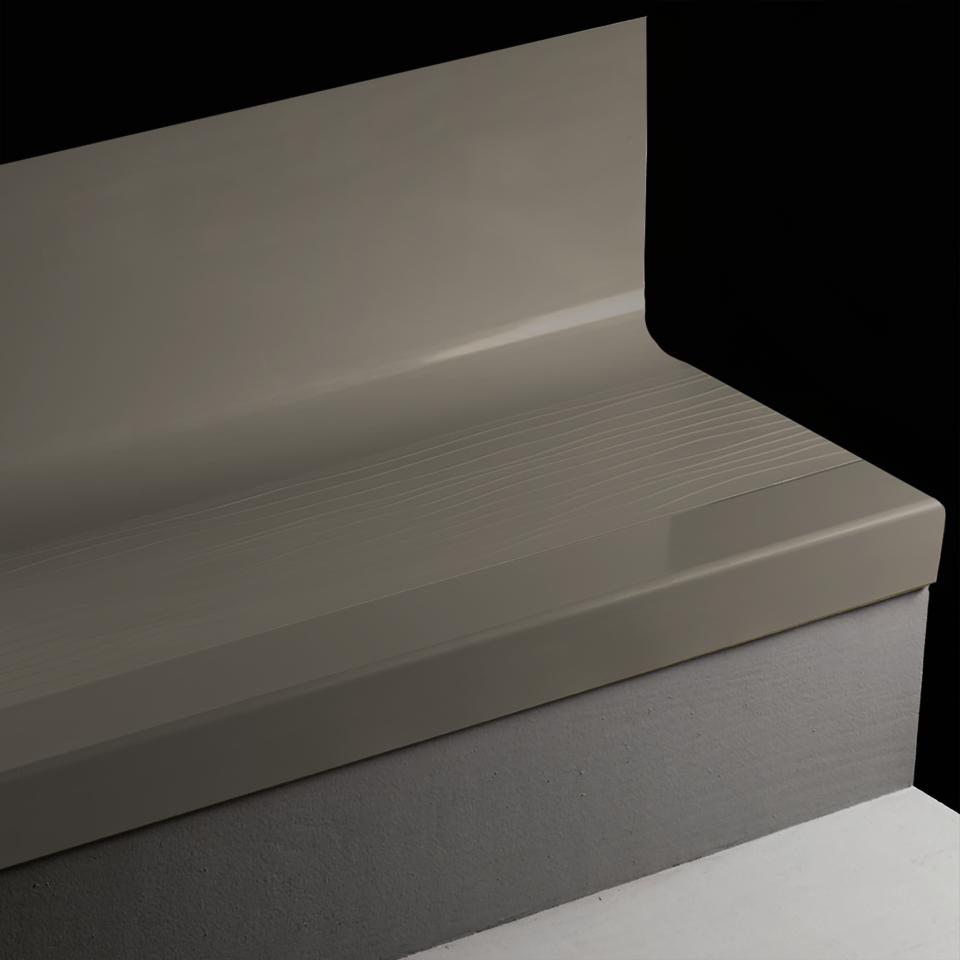 Johnsonite - Angle Fit Rubber Stair Tread with Integrated Riser Bamboo ...