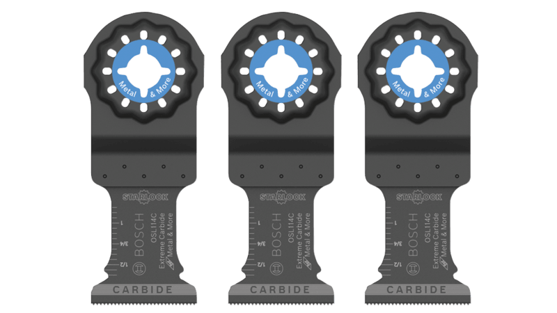 Bosch Oscillating Tool Plunge Cut Blade Starlock Carbide 1 1 4 Pack of 3 FloorBox