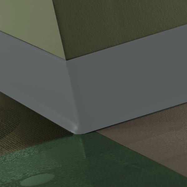 Johnsonite - Traditional Vinyl #VL4 Cool Metal base murale 120' - 1/8 ...