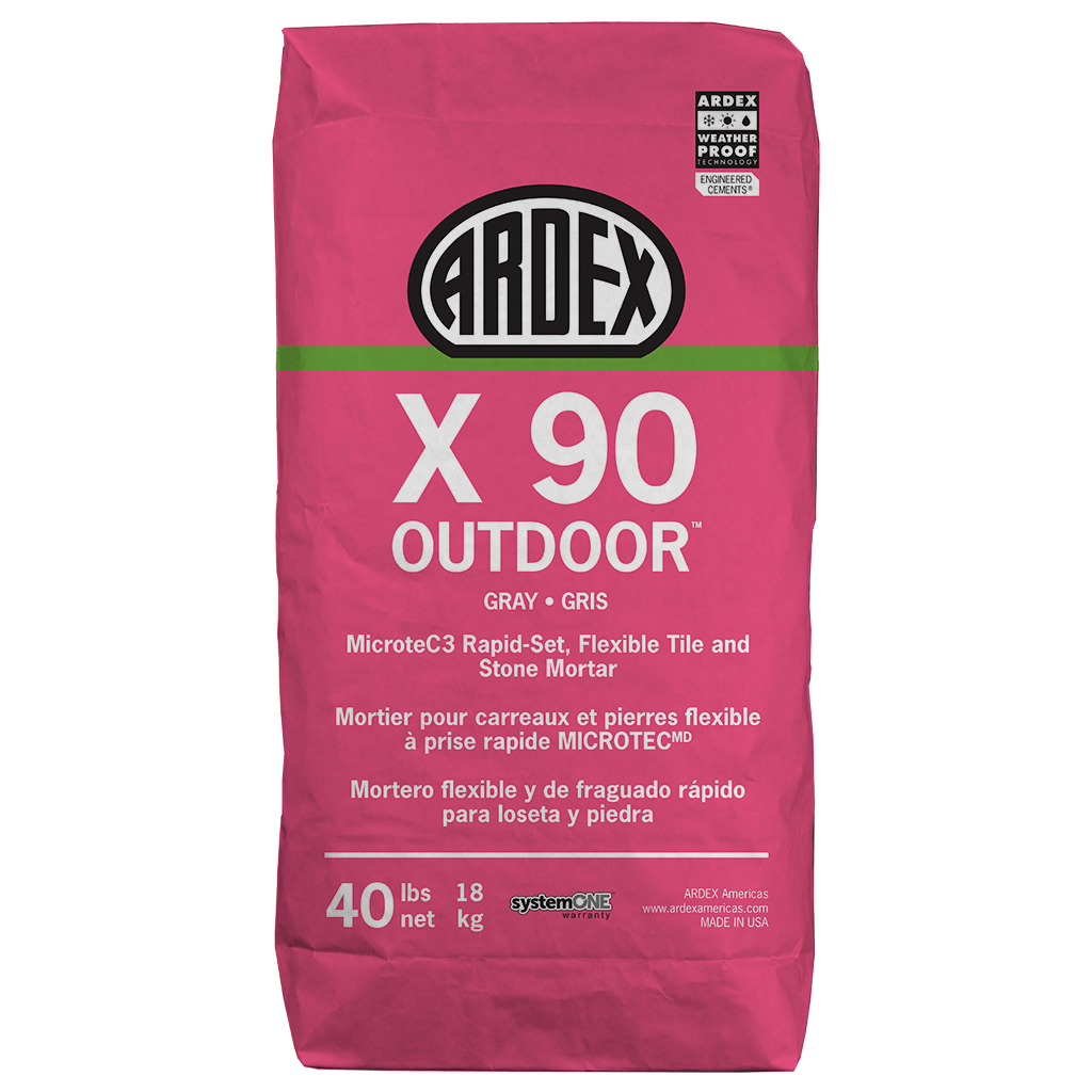 Ardex - Mortier pour carreaux et pierres X 90 Outdoor Blanc 40 lb ...