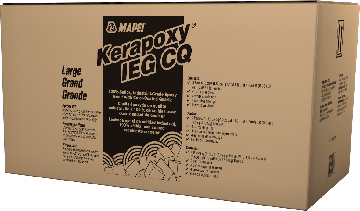 Mapei - Kerapoxy IEG CQ Industrial-Grade Epoxy Grout Large Kit | FloorBox