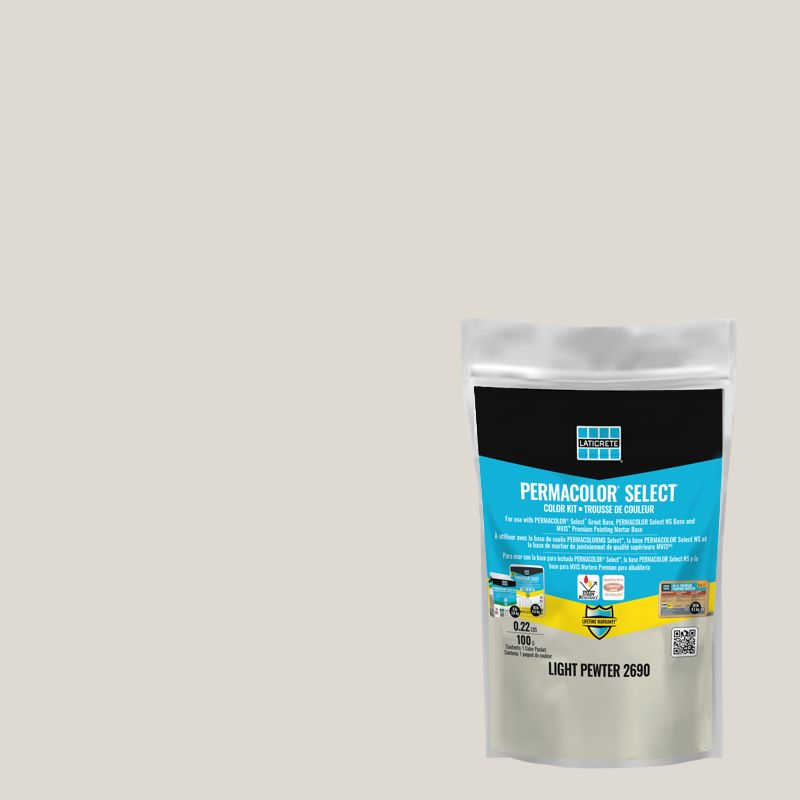 Laticrete - Permacolor Select Color Kit #90 Light Pewter - 2690-0020-2 ...