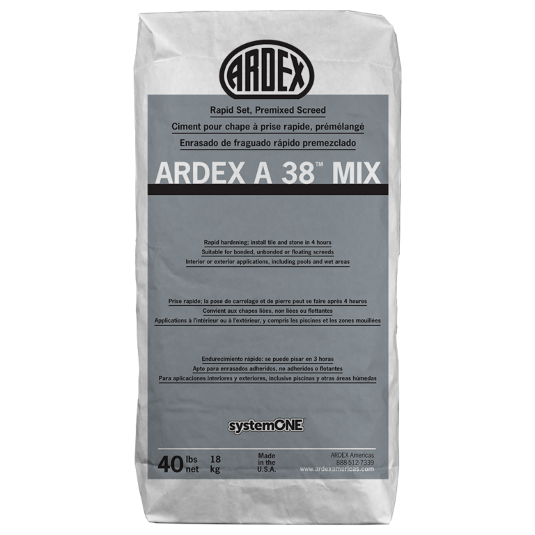 Ardex - A 38 Mix Rapid-Set Premixed Screed with Sand 40 lb - 38469 ...
