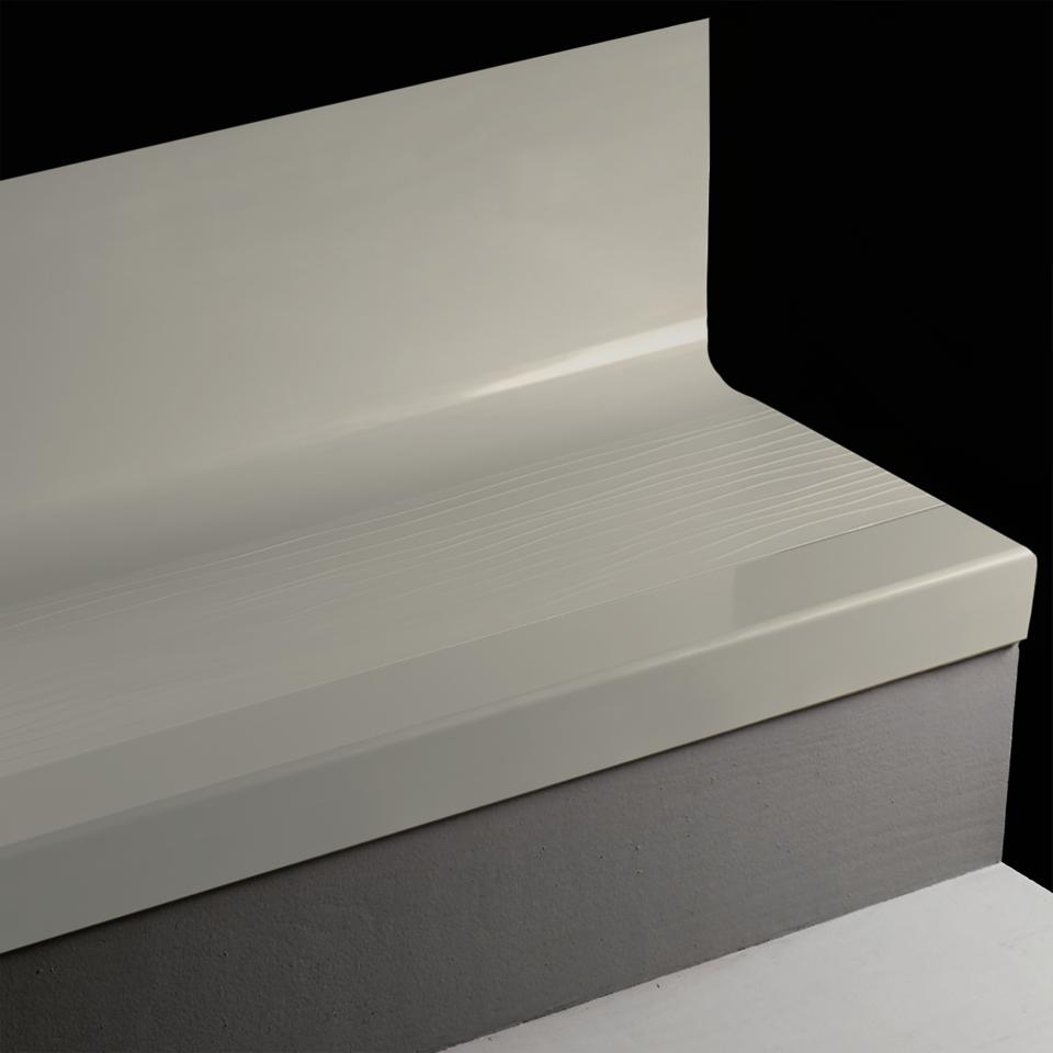 Tarkett - Angle Fit Rubber Stair Tread with Integrated Riser Bamboo #21 ...