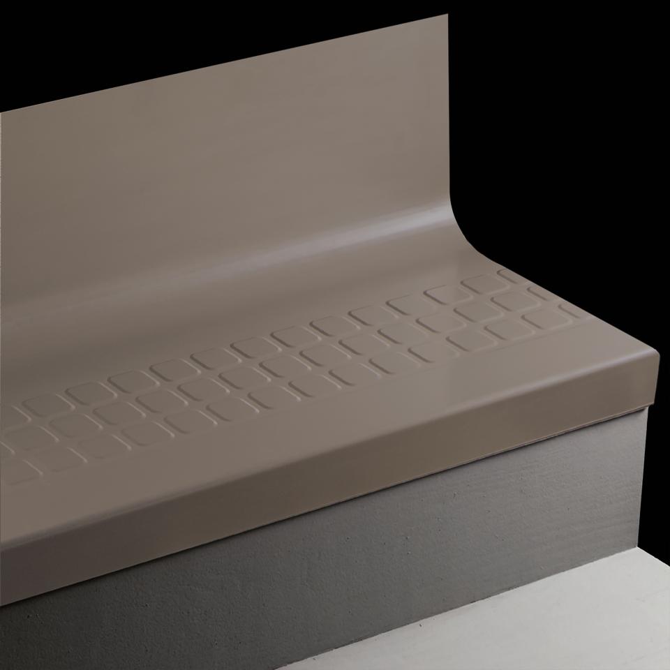 Tarkett - Angle Fit Rubber Stair Tread with Integrated Riser Raised ...