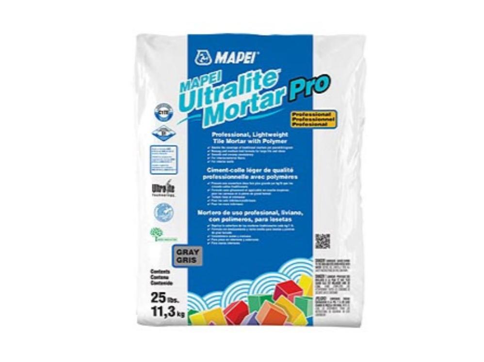 Mapei - Ultralite Mortar Pro Lightweight Mortar with Polymer, Gray - 25 ...