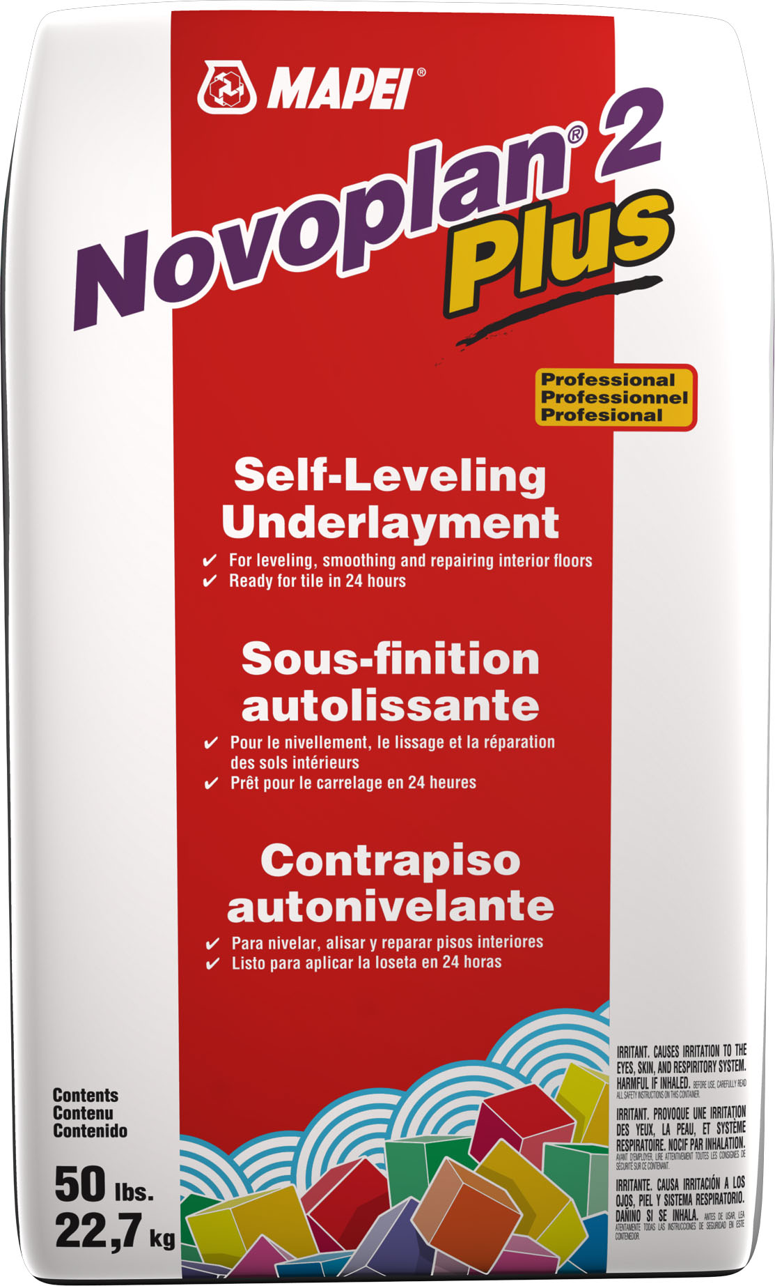 Mapei - Novoplan 2 Plus Professional Self-Leveling Underlayment - 50 lb ...